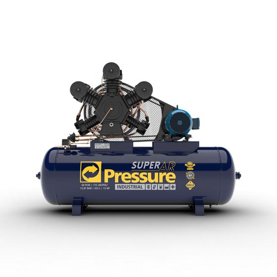 Compressor ar 60pcm w 425lts super ar trif ip 21 nacional - Pressure ...