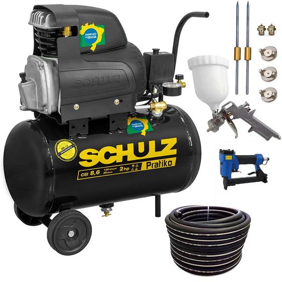 Compressor ar csi + kit pistola hvlp schulz - Kit acessórios Para ...