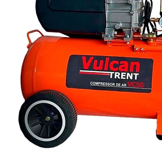 Compressor de Ar 2,5 CV 50 Litros 8,0 Pés VC50 VULCAN + Kit ...