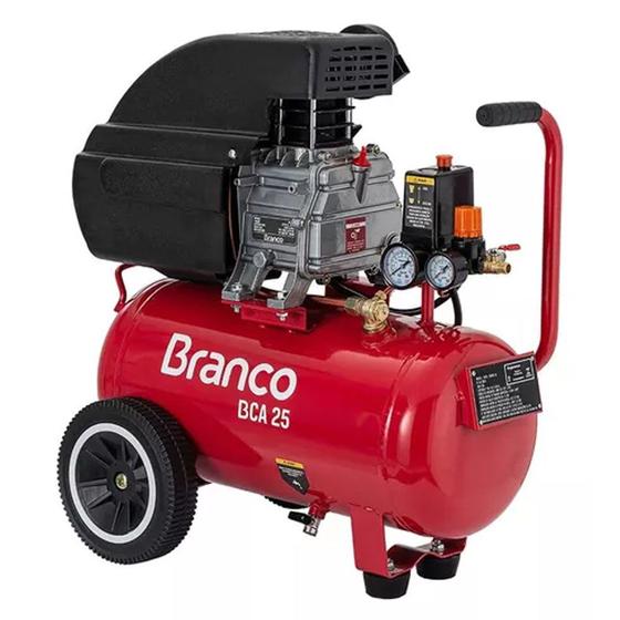 Compressor de Ar BCA-25 - 25 Litros - 1,9 CV - 220v - Branco ...