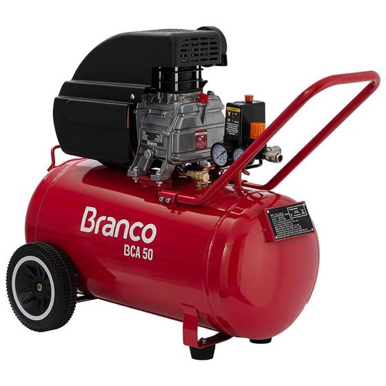Compressor De Ar Elétrico Portátil Branco Ar Direto 50L 2.2Cv 220v BCA ...
