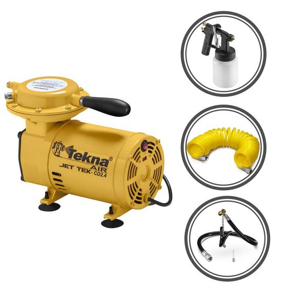 Compressor de Ar Mini Elétrico Portátil Tekna Cd2453b 0.5Hp 127v/220v ...