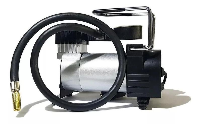 Compressor De Ar Mini Portatil Encher Pneu Carro 12v + Bicos Bomba para encher pneu Portatíl ...