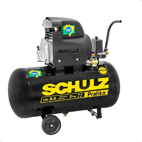 Compressor De Ar Pratiko CSI 8,6/25L Monofásico 220V Shulz - SCHULZ - Compressor de Ar ...