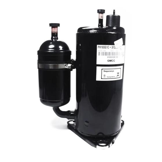 Compressor rotativo gmcc 12000 btu r22 ph165g1c-3fzdu1 220v ...