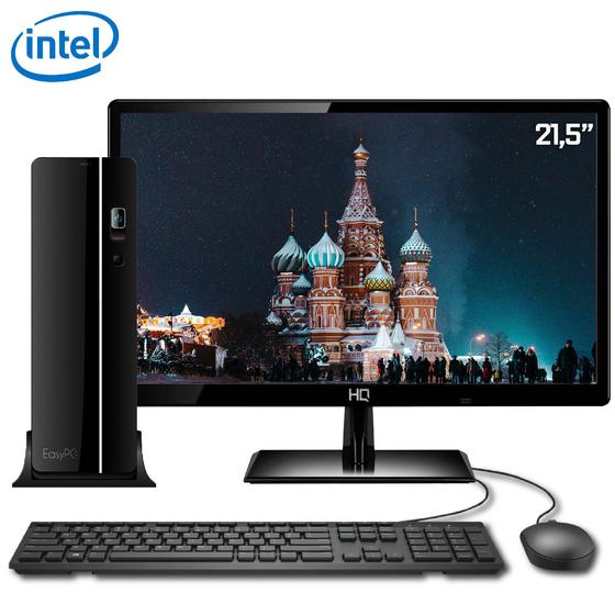 Computador Compacto com Monitor Full HD 21.5" Intel Intel Dual Core 2 ...