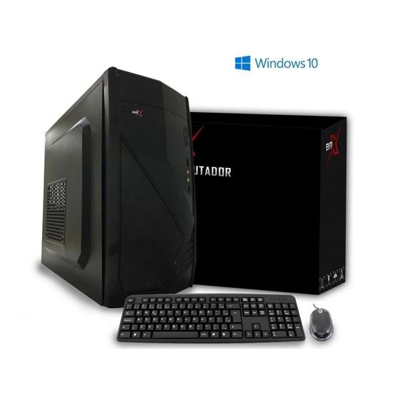 Computador Desktop BRX Intel Dual Core J1800 4GB 120GB SSD Windows 10 ...