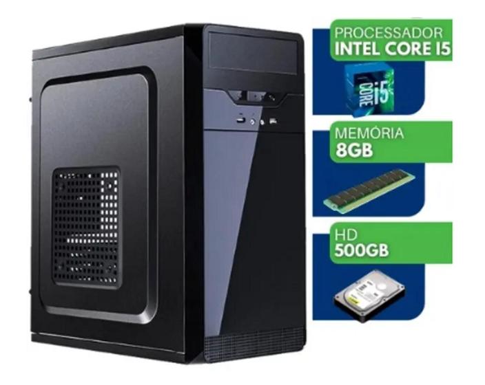 Computador Desktop Intel Core i5 Com Hdmi 8GB HD 500GB Windows 10 - PC ...