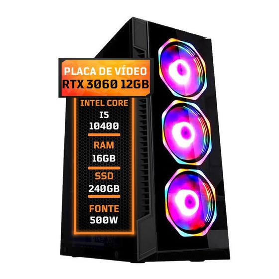 Computador Gamer Best Dragon Diamond, Intel I5, 10400, 16gb, Ssd 256gb ...