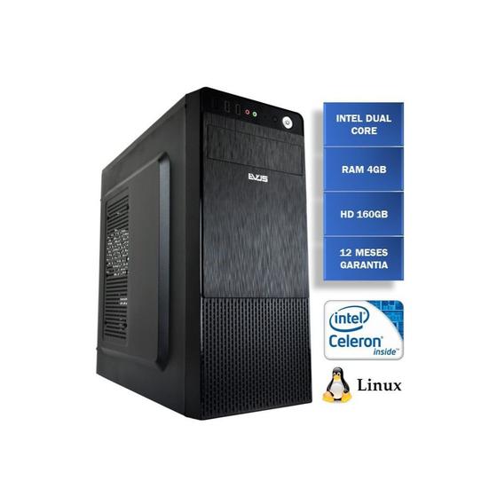 Computador PC Completo CPU Intel Dual Core 4GB HD 160GB Hdmi - Evus ...
