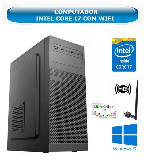 Computador PC CPU Intel Core I7 3ªG 8GB HD 1TB Win 10 - Mymax - CPU ...