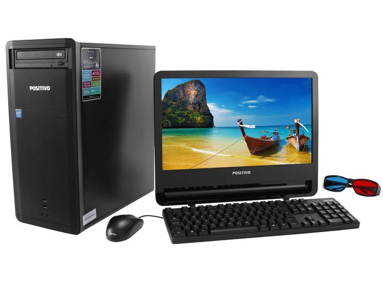 Computador/PC Positivo Unique K2441 Intel Celeron - 4GB 500GB LED 18.5 ...