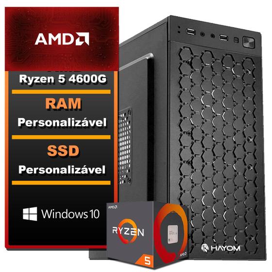 Computador Ryzen 5 4600G, 16GB, SSD 480, W10, Garantia 1 Ano Corporate - 4Gamers - CPU ...