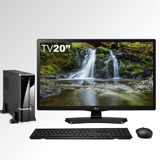 Computador TVPC com TV Monitor LED LG 20MT49DF-PS Intel Core I3 4GB 1TB ...