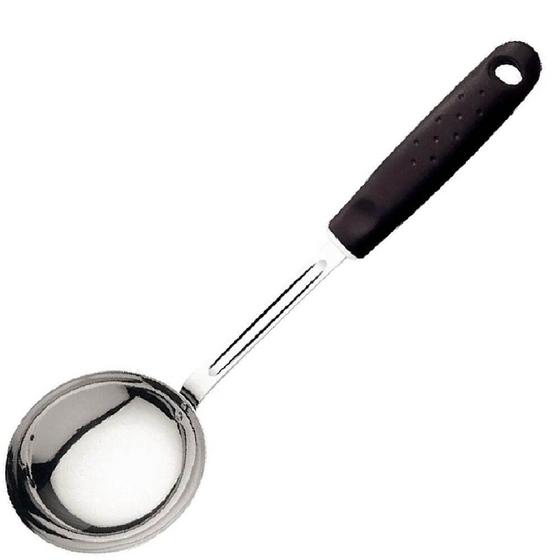 Concha em Aço Inox com Cabo Preto da Linha Utilitá - 25653100 ...