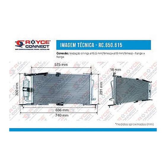 Condensador ar cond chevrolet fluxo - ROYCE AR CONDIC - Ar Condicionado ...