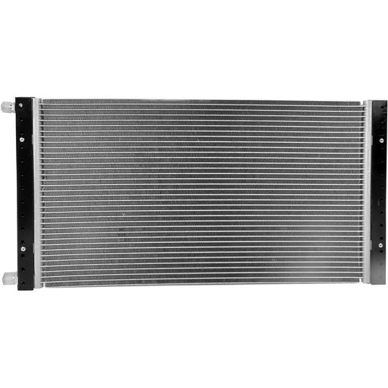 Condensador universal 14x26 16mm conexoes descarga / succao retas fluxo ...