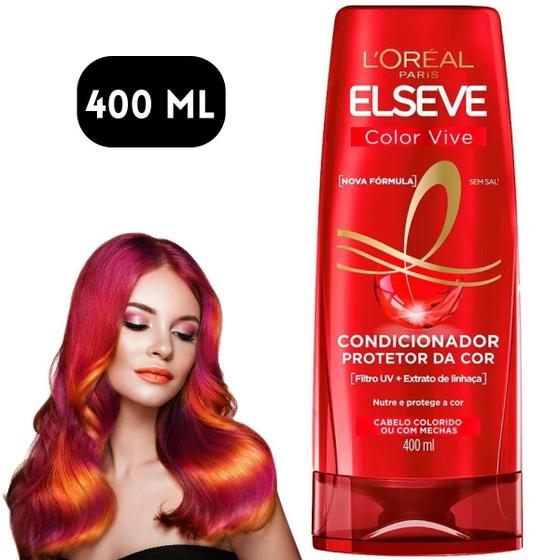 Condicionador Elseve Color Vive 400ML Loreal Paris Protetor da Cor ...
