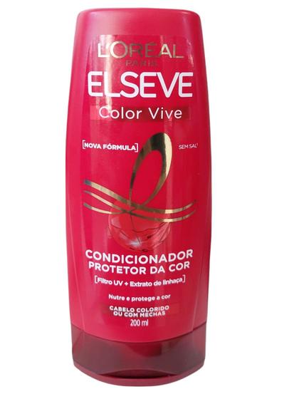Condicionador Elseve Color-Vive Loreal Paris 200ml Prolongador de Cor ...