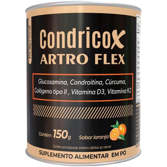 Condricox Artro Flex Pó Solúvel 150g Glucosamina Condroitina Colágeno Tipo II Vitaminas D3 e K2 ...