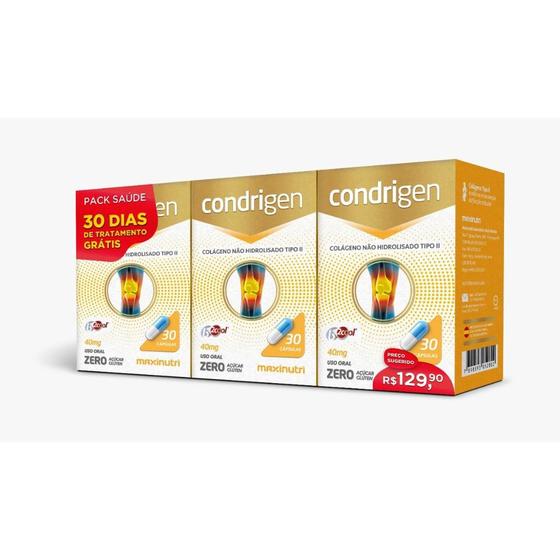Condrigen Colag Maxinutri Tipo II Pack Saude 60+30 Caps - Colágeno ...