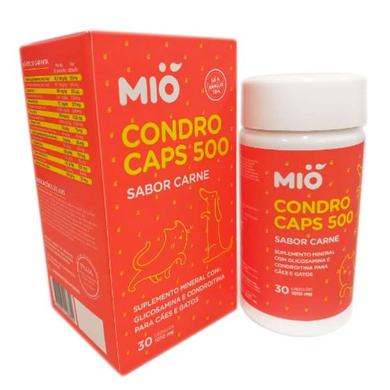 Condro Caps 500 Mió Sabor Carne 30 Cápsulas - Colágeno - Magazine Luiza