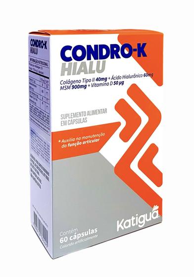Condro-k Hialu Colageno Tipo 2 E Vitaminas 60 Caps. Katigua - Colágeno ...