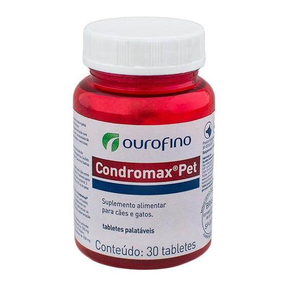 Condromax Pet para Cães e Gatos Uso Veterinário com 30 Tabletes ...