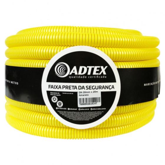 Conduite de PVC amarelo 25mm (3/4") x 50mts Adtex - Conduíte ...