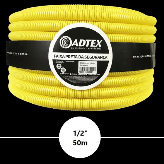 Conduite Eletroduto Corrugado Flexível REFORÇADO 20mm (1/2") - Amarelo ...