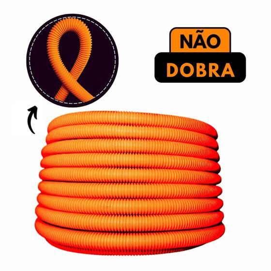 Conduíte Eletroduto Corrugado Não Dobra e Não Amassa 1 Polegada Extra ...
