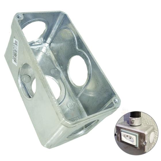 Condulete 1" Polegada Multiplo tipo X Galvanizado Tramontina ...