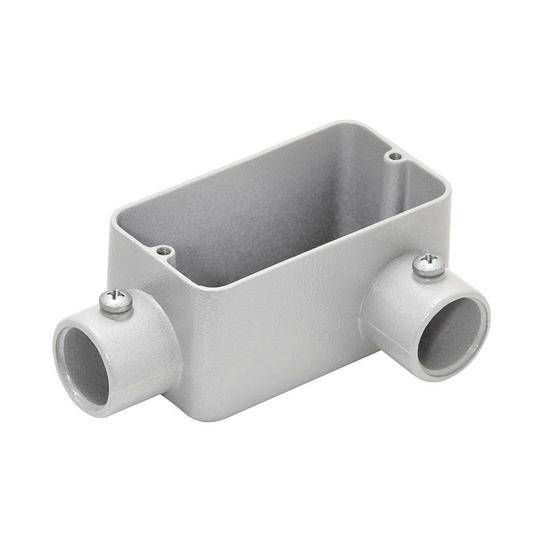 Condulete Alumínio T 1" Bsp Cinza Sem Tampa Com Vedação - E002070041 ...