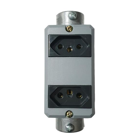 Condulete C alumínio 3/4 Tramontina tomada dupla - Condulete - Magazine ...