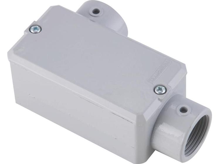 Condulete em aluminio tipo ll 1.1 2 com rosca bsp com tampa e com ...