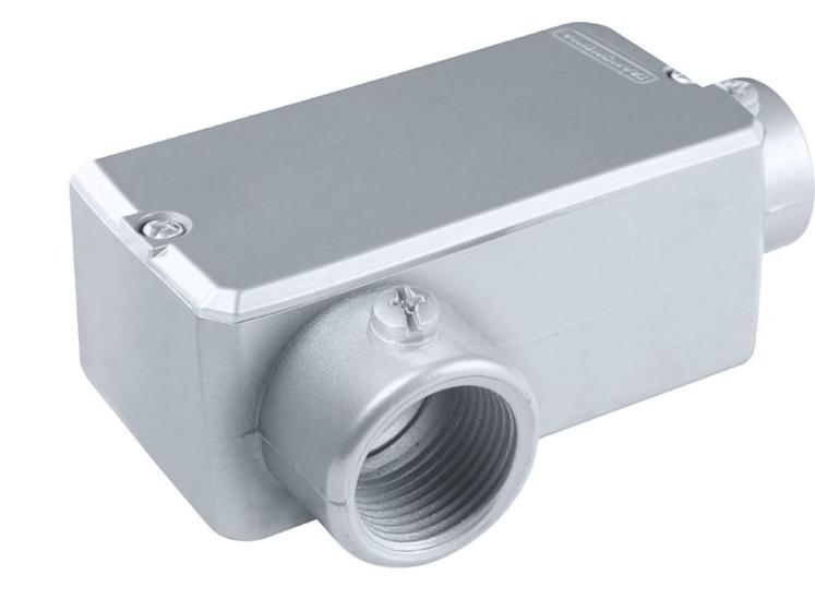 Condulete em aluminio tipo lr de 2.1 2 com tampa sem rosca com pintura ...