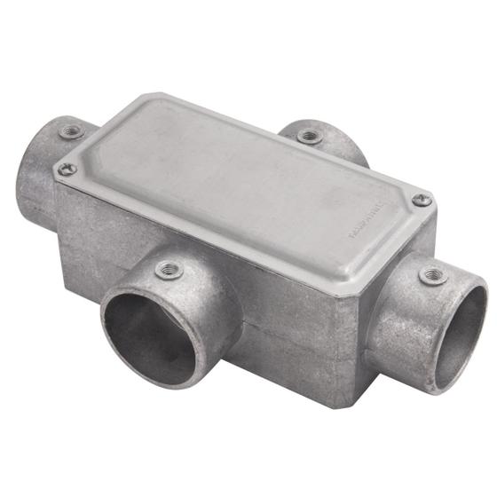 Condulete fixo 1" tipo "X" - com tampa / sem rosca / sem pintura ...