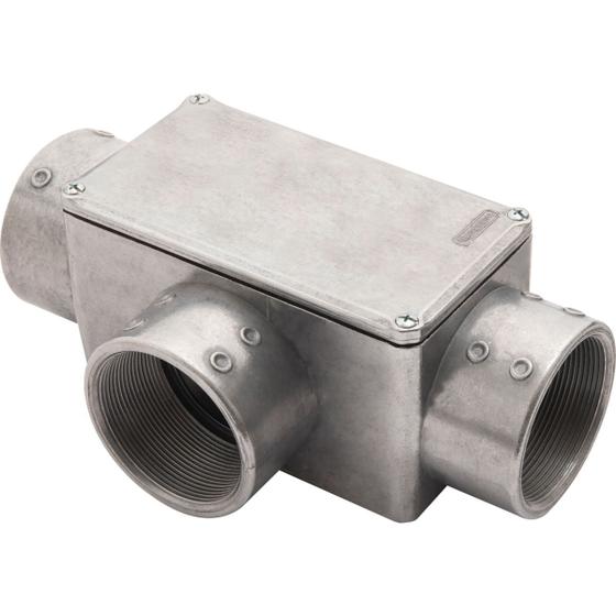 Condulete fixo 3" tipo "T" - com tampa / rosca BSP / sem pintura ...