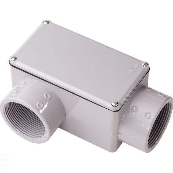 Condulete Fixo "LR" 4" com tampa / com rosca NPT / com pintura ...