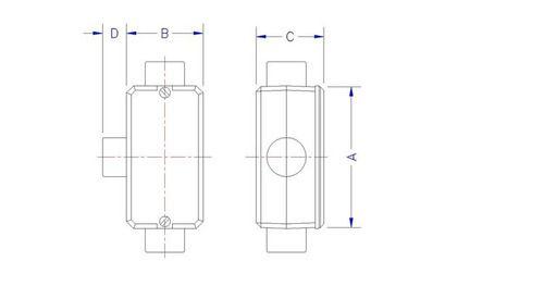 Condulete Fixo Tipo T 1/2'' C/ Rosca BSP Pint 56106001 - Tramontina ...