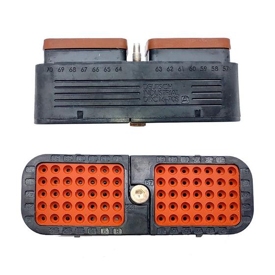 Conector 70 Vias DRC16-70SA Módulo de Injeção Linha DEUTSCH - TC ...