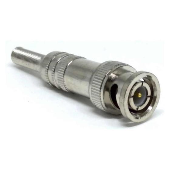 Conector Bnc Macho 6Mm Com Mola Parafuso - 75Ohms - Lecomp - Conectores Elétricos - Magazine Luiza