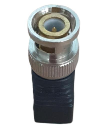 Conector bnc macho com borne e identificação positivo e negativo ...