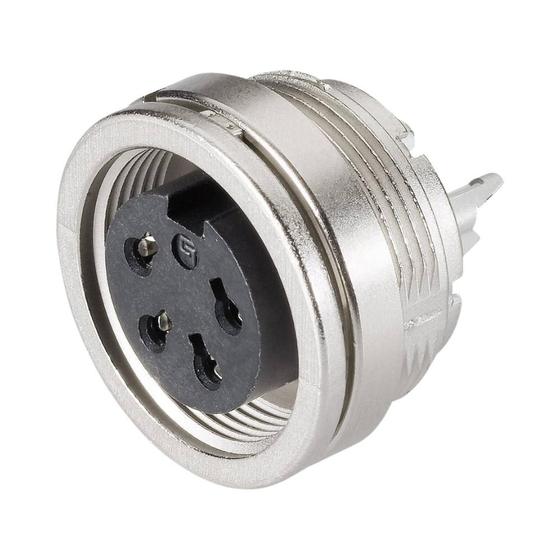 Conector Circular M16 Din Fêmea P/Painel 5Vias Binder 5pçs - Conectores ...