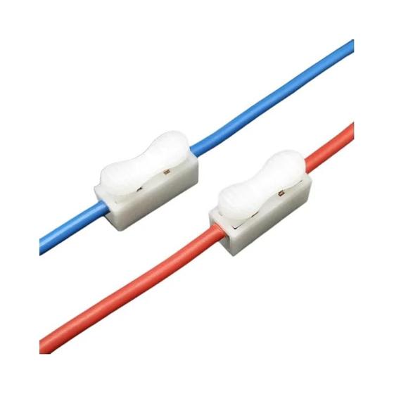 Conector de Fio Rápido 1P/2P - Sem Solda - Pacote com 20/50 Peças ...