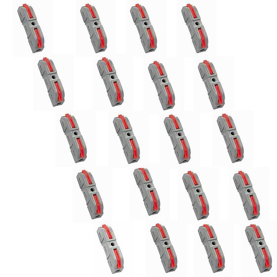 Conector Elétrico Rápido Fio Terminal De Conexão Plug-in 20u ...