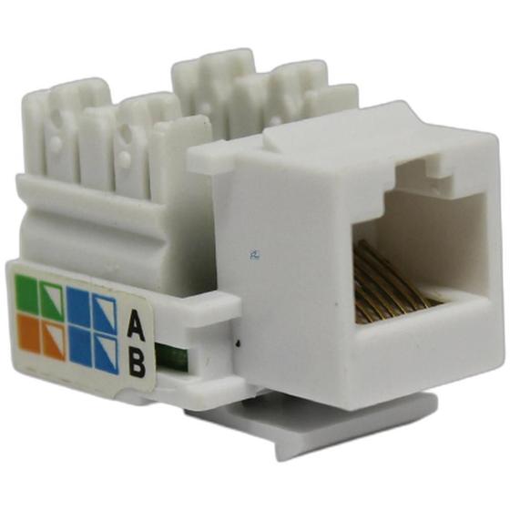 Conector Femea Keystone Rj-45 Branco Ftg - DEZCOMP - Emenda para Cabos ...