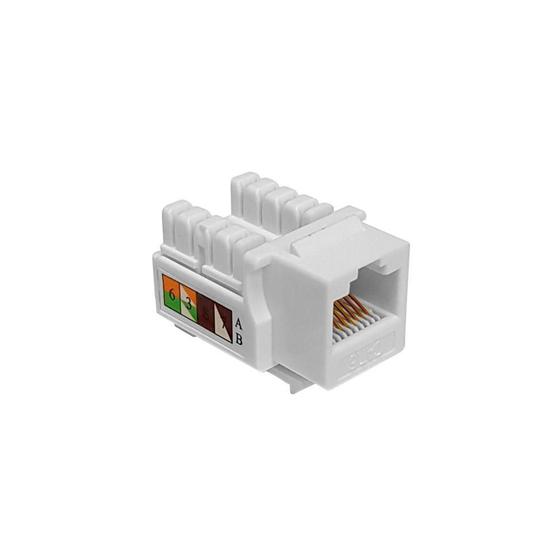 Conector Femea Keystone RJ45 CAT5E - BITS - Emenda para Cabos de Rede ...
