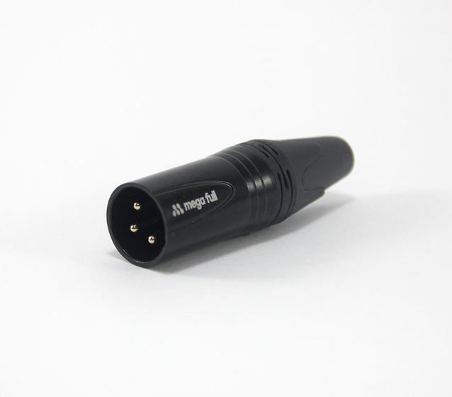 Conector Mega Full XLR Preto Macho 3 Polos - T903BG - Outros ...
