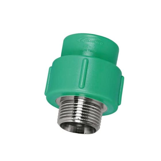 Conector Ppr Verde 50 Mm X 1.1/2 Com Rosca Macho Amanco - Amanco Wavin - Conectores Elétricos ...